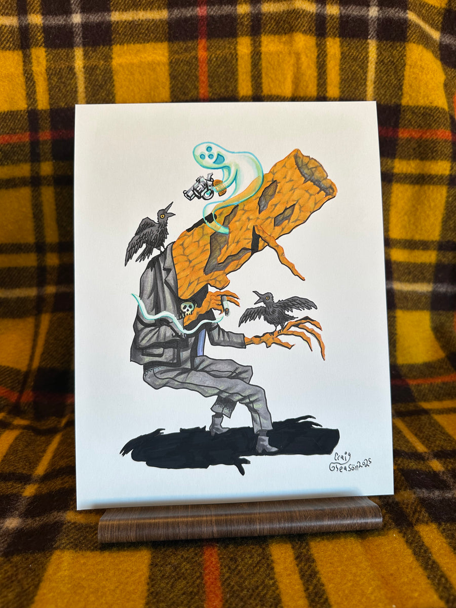 25 HAUNTED TREE - Original Drawing – BAD GUYS CLUB